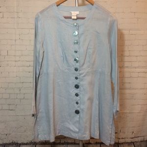 Soft Surroundings | Tops | Light Blue Linen Tunic Top | Poshmark